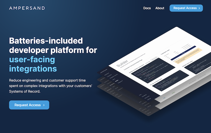 Ampersand - Developer platform for user-facing integrations
